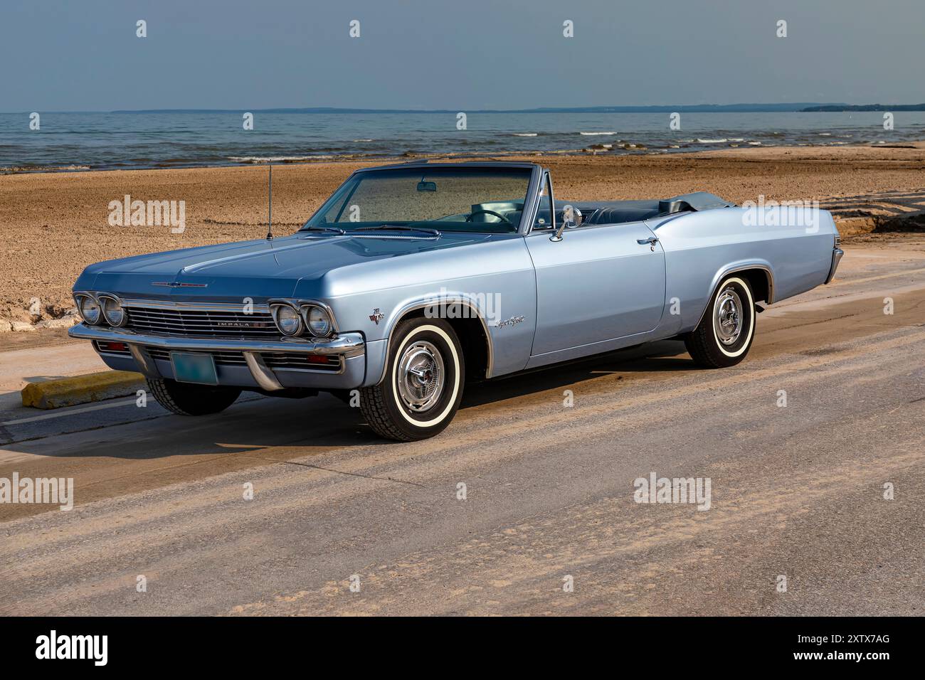 1965 Chevrolet Impala SS convertible on pavement Stock Photo - Alamy