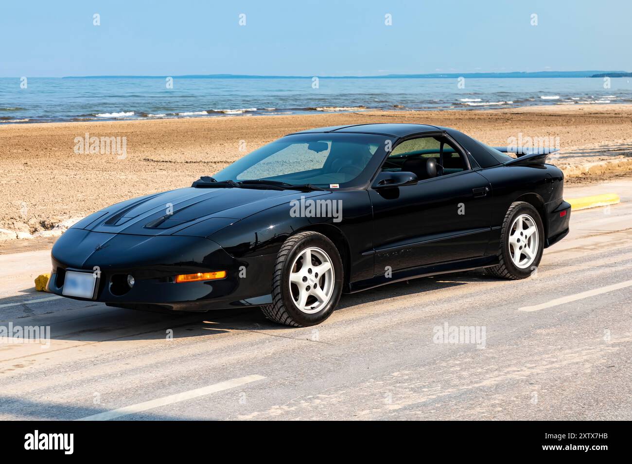 Black 1995 Pontiac Trans AM on pavement Stock Photo - Alamy