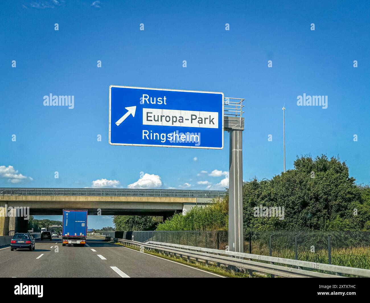 Deutschland, Autobahn, Verkehrsschild, Hinweisschild, Wegweiser, Europa ...