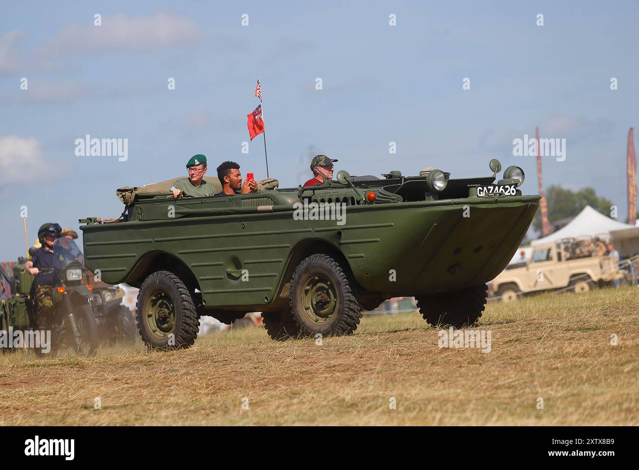 Gaz 46 amphibious car parading around the Yorkshire Wartime experience ...