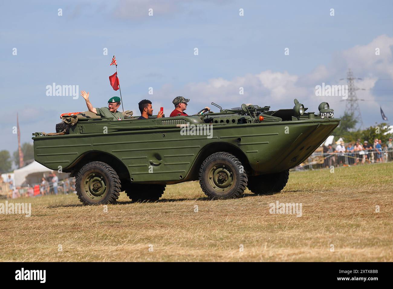 Gaz 46 amphibious car parading around the Yorkshire Wartime experience ...