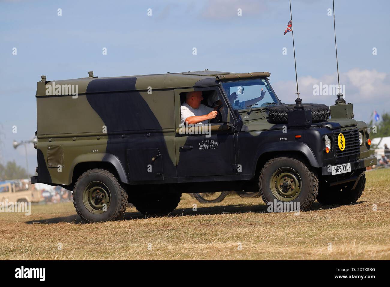 Military Landrover vehicles on parade at The Yorkshire Wartime ...