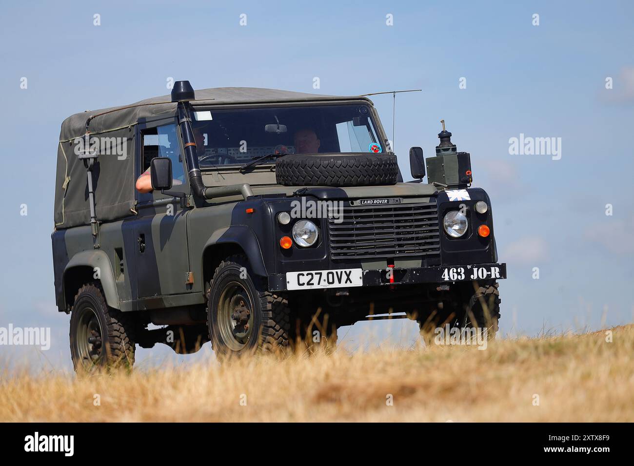 Military Landrover vehicles on parade at The Yorkshire Wartime ...