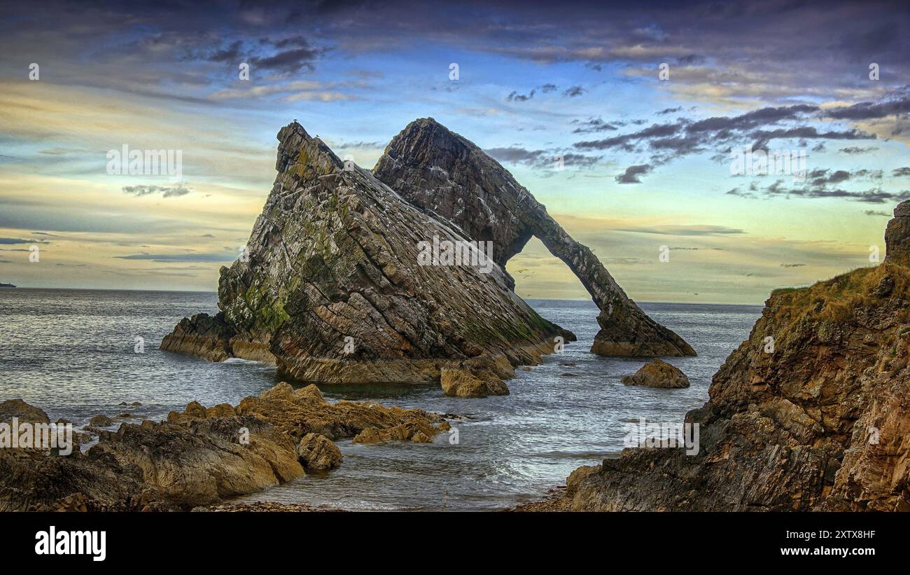 Europe, Scotland, Bowfiddle Rock, quartzite, violin bow Stock Photo - Alamy