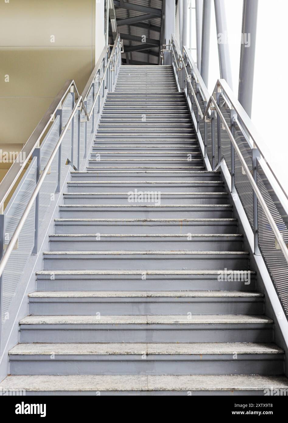 Long stair concrete in building, stairs in building corridor Stock ...