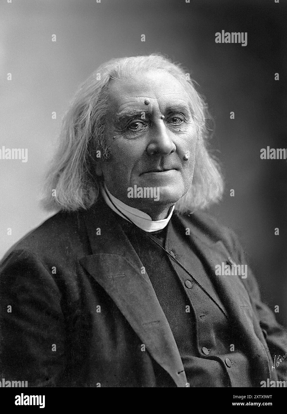 Franz Liszt by Nadar - March 1886 Stock Photo - Alamy