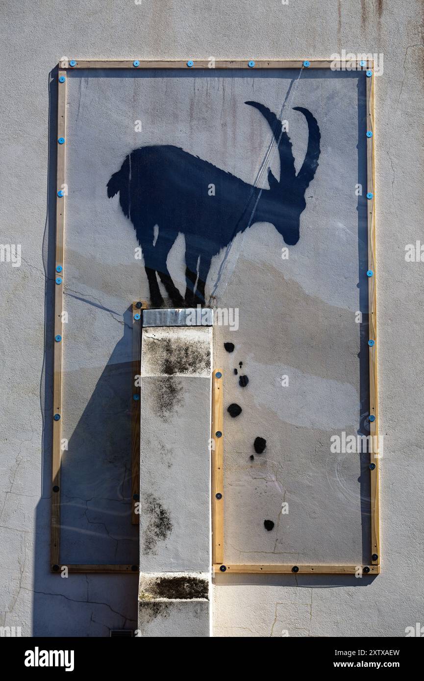 Banksy mountain goat hi-res stock photography and images - Alamy