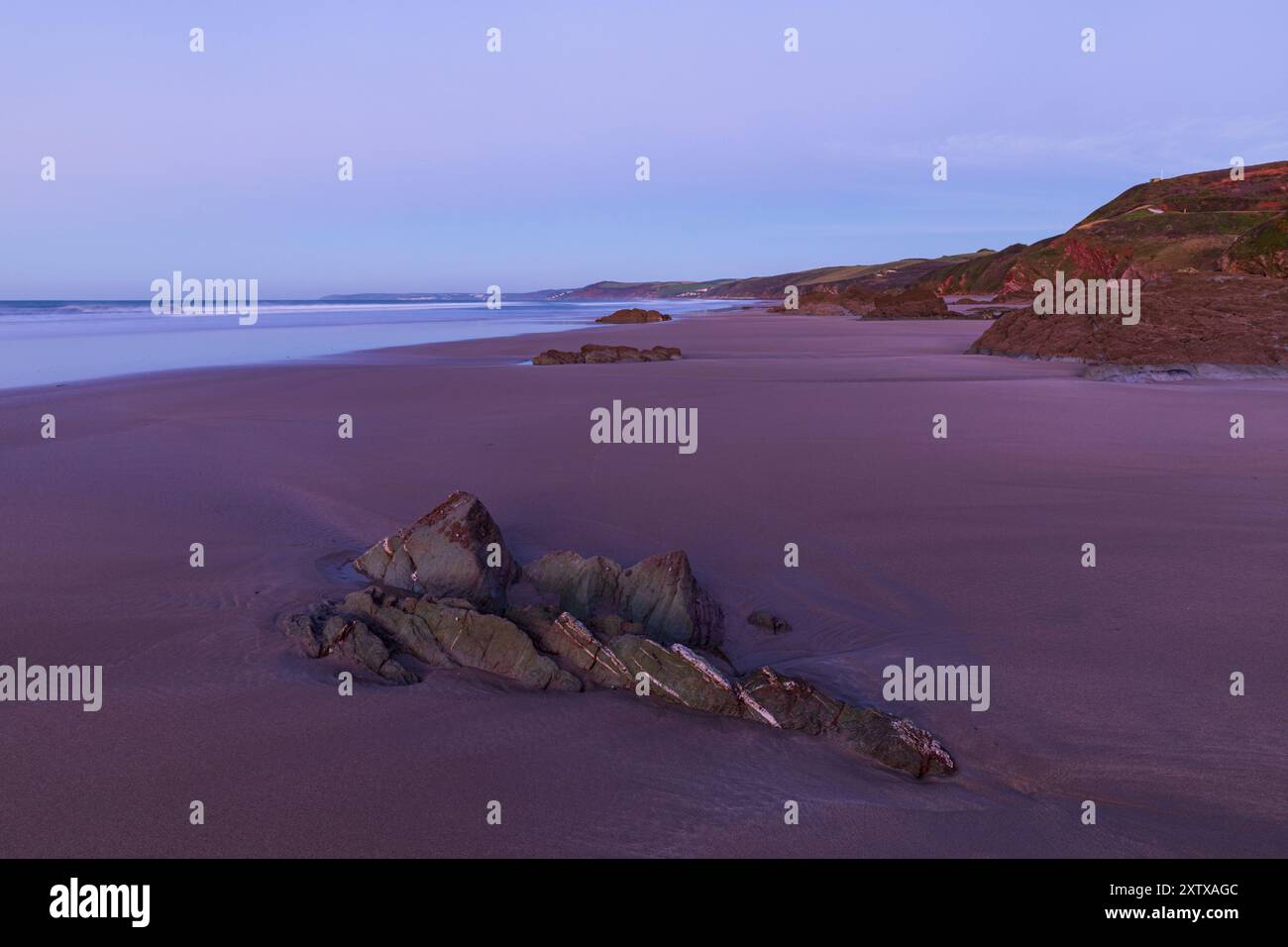 Tregantle Beach South East Cornwall Stock Photo - Alamy