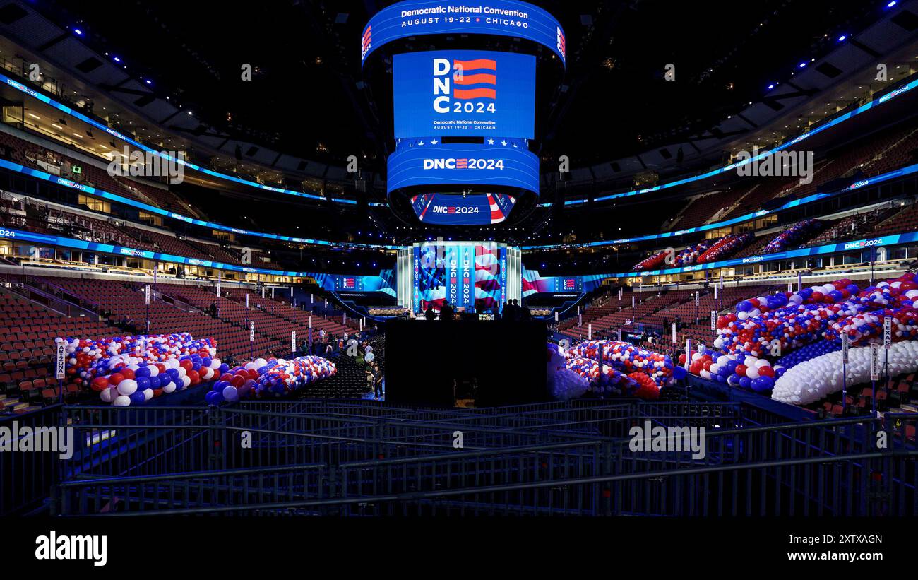 August 15, 2024: The United Center arena floor shortly after the ...