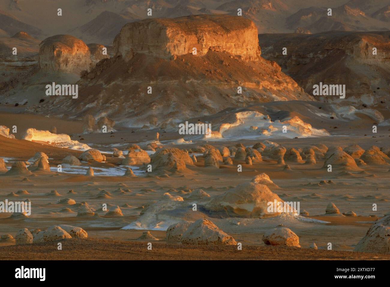 Egypt, White Desert, bizarre sandstone cliffs, Middle East, Africa ...