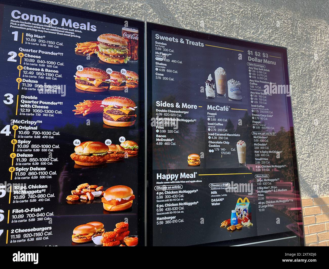 Mcdonald's menu usa hi-res stock photography and images - Alamy