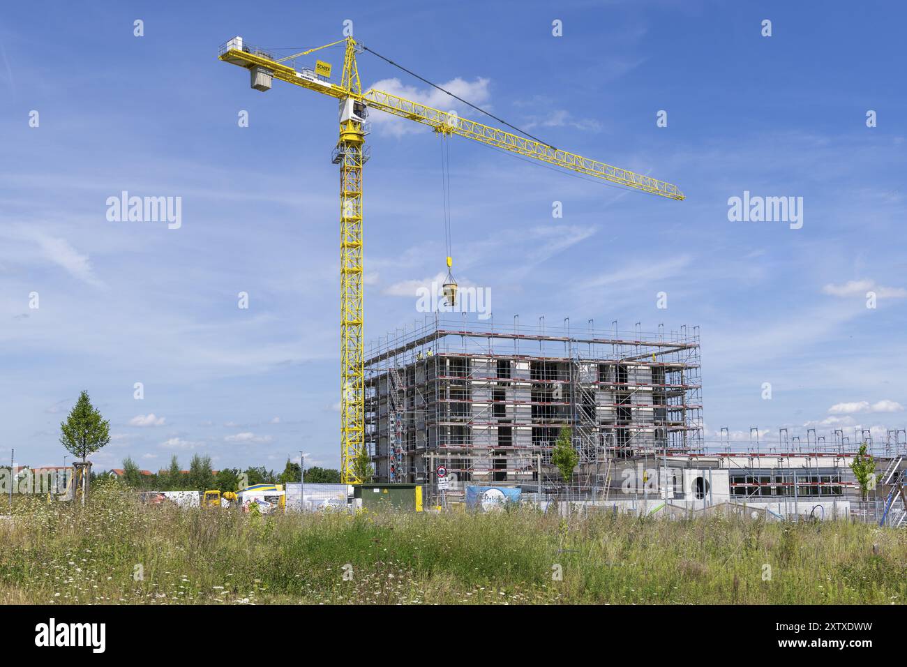 Housing construction, new construction of 50 flats, new development ...