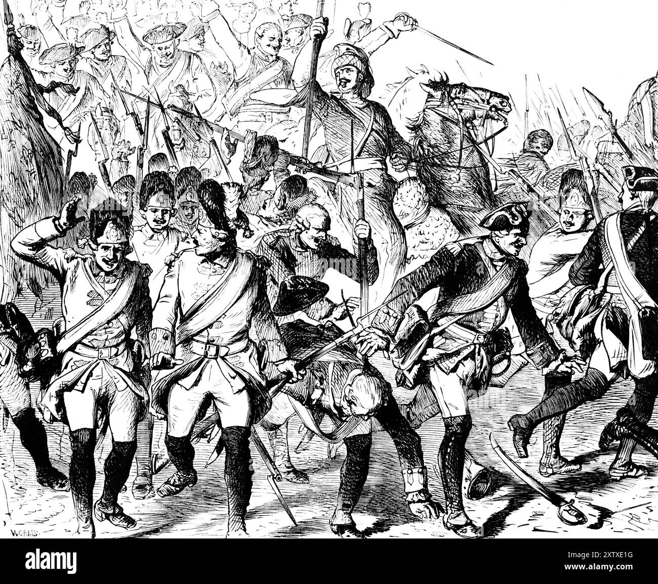Seydlitz at the Battle of Rissbach, Electorate of Saxony, King ...