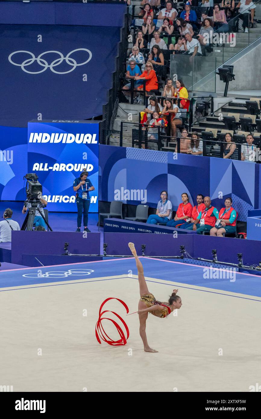 Paris, France - 08 08 2024: Olympic Games Paris 2024. View of wommen's ...