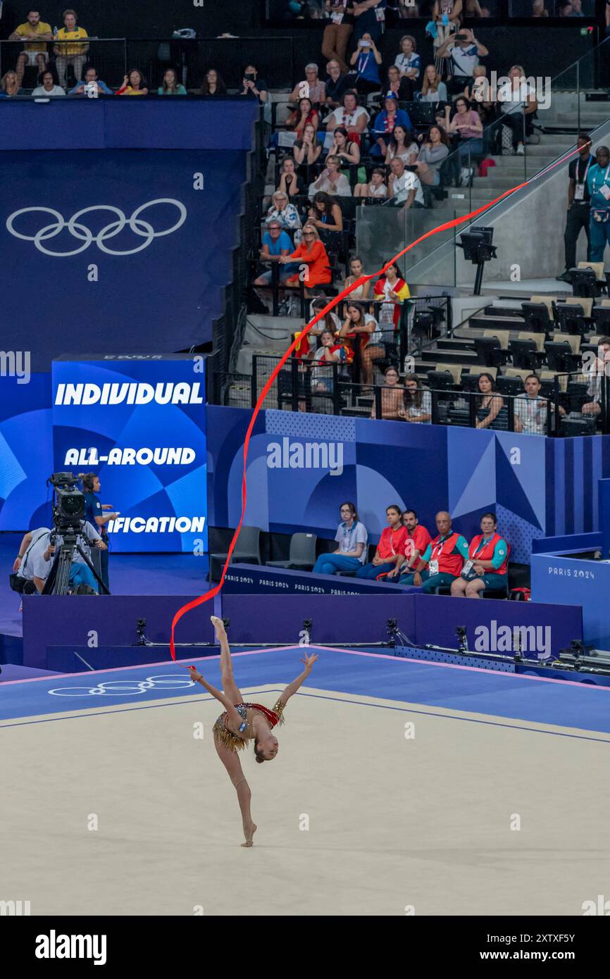 Paris, France - 08 08 2024: Olympic Games Paris 2024. View of wommen's ...