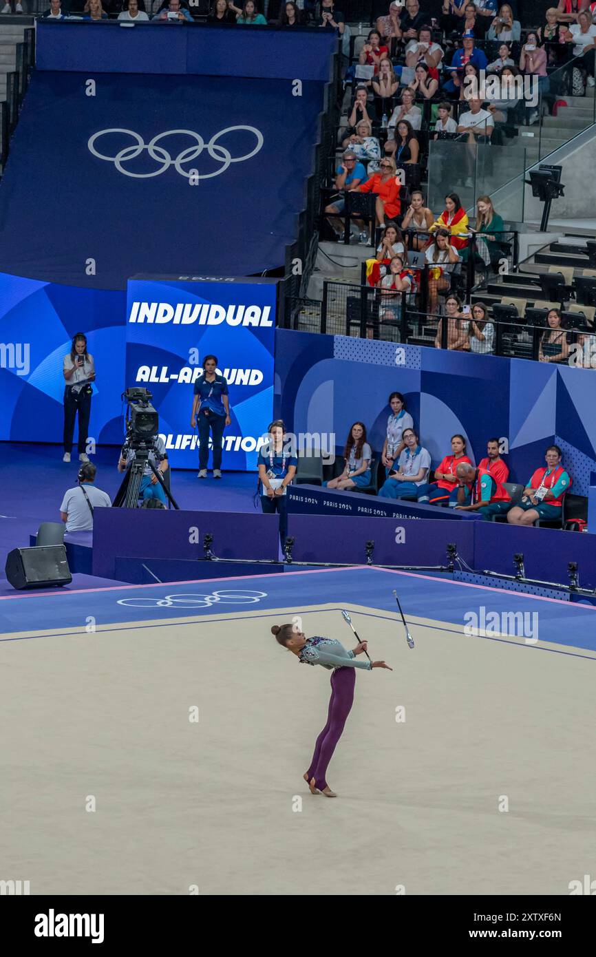 Paris, France - 08 08 2024: Olympic Games Paris 2024. View of wommen's ...