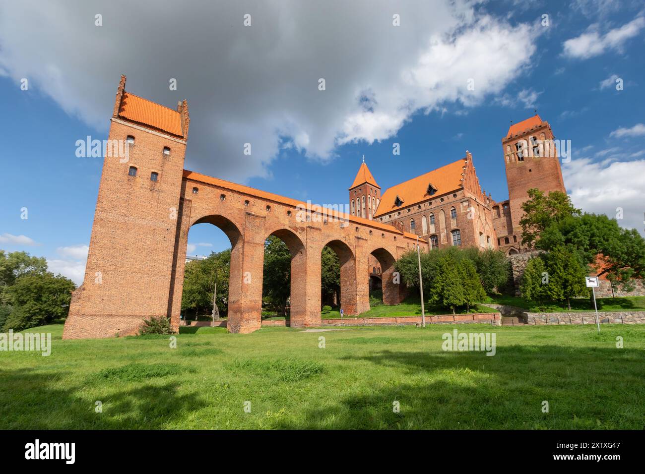 Kwidzyn Castle with a tower linked to the castle over a bridge called ...