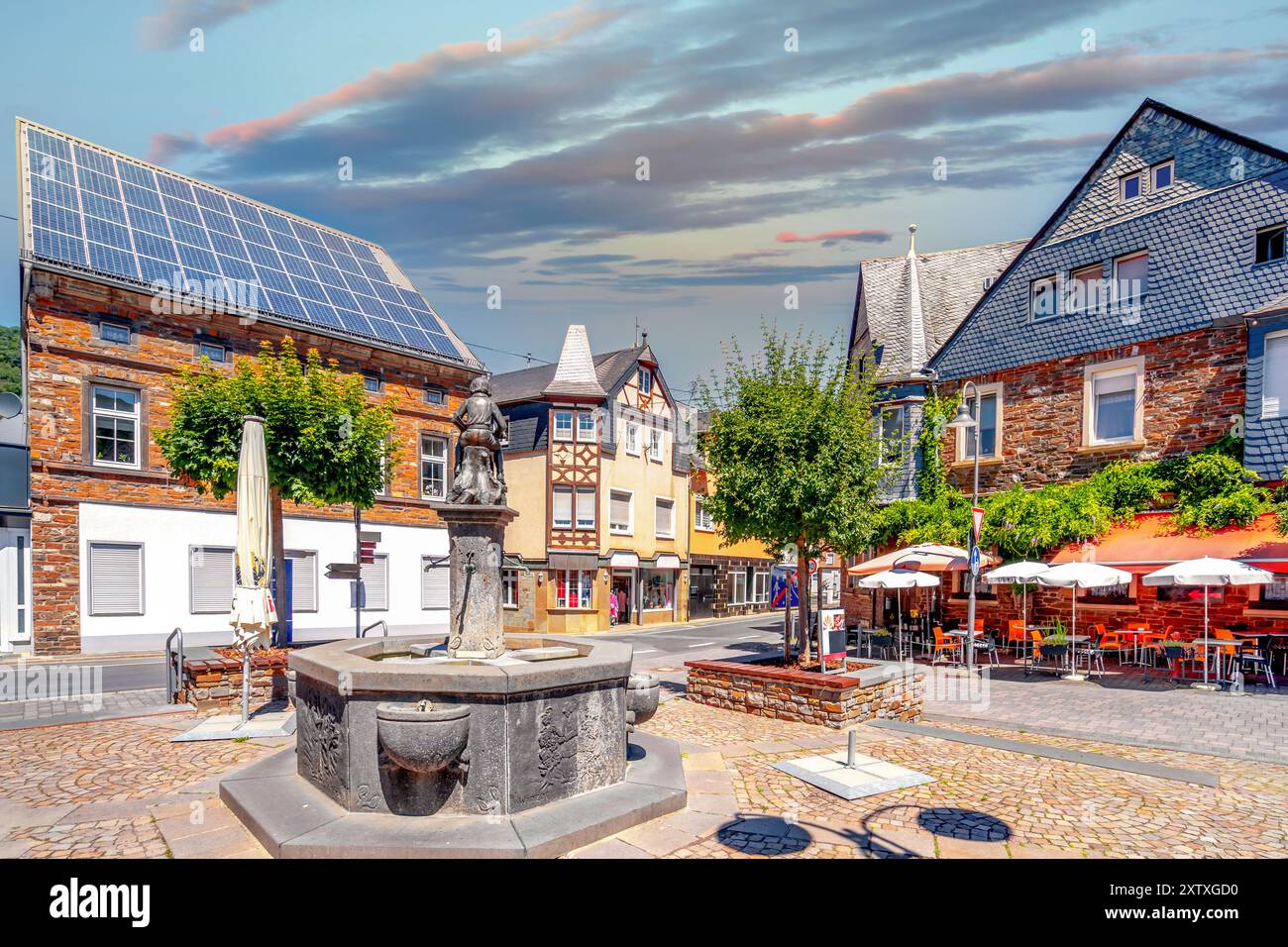 Old city of Treis Karden, Germany Stock Photo - Alamy