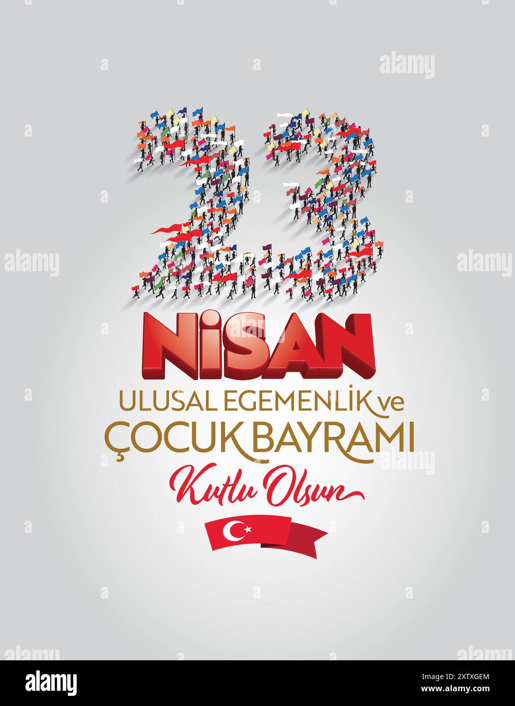 23 Nisan Ulusal Egemenlik ve Cocuk Bayrami Kutlu Olsun (Translate ...