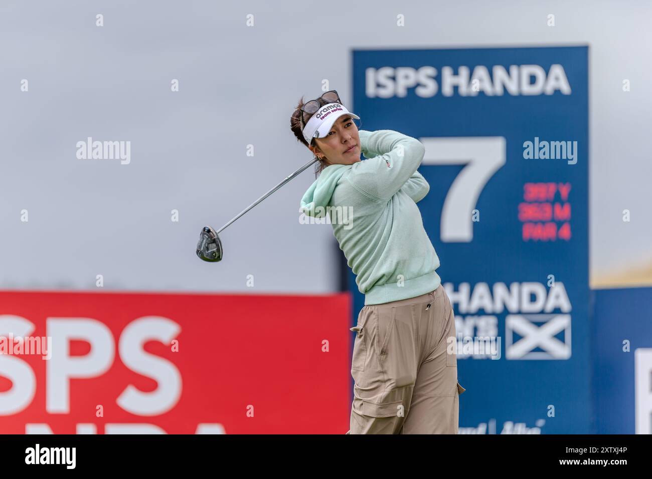 North Ayrshire, Scotland. 16th August 2024. Californian Alison Lee ...