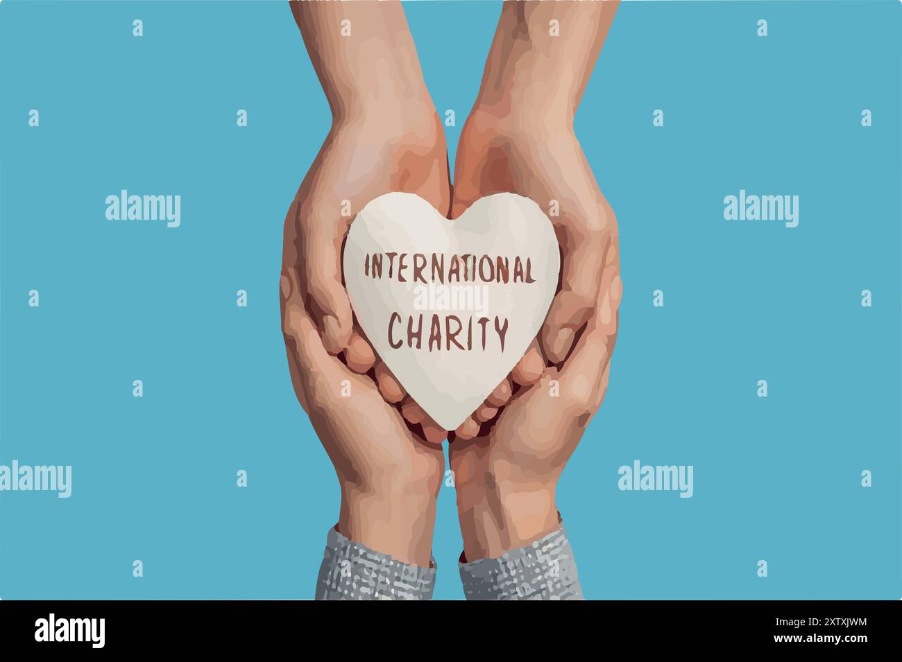 Uniting for a Cause, Observing International Day of Charity Stock ...