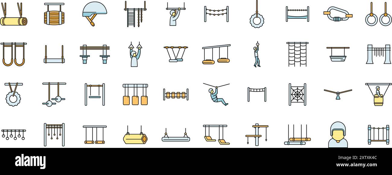 Woman navigating fitness obstacle course hi-res stock photography and ...