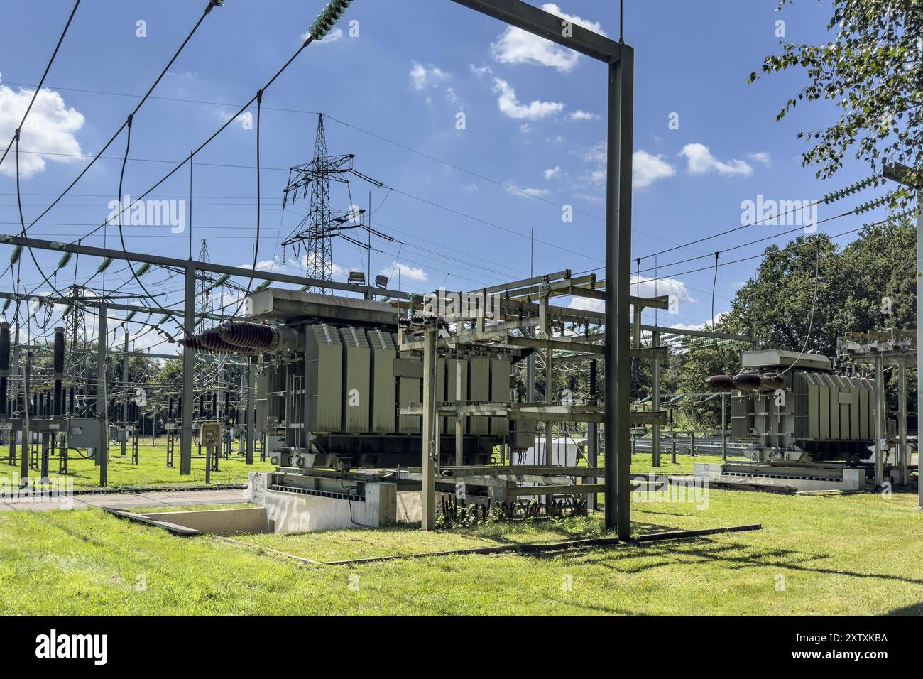 In front and on the right large transformer transformer transformer ...