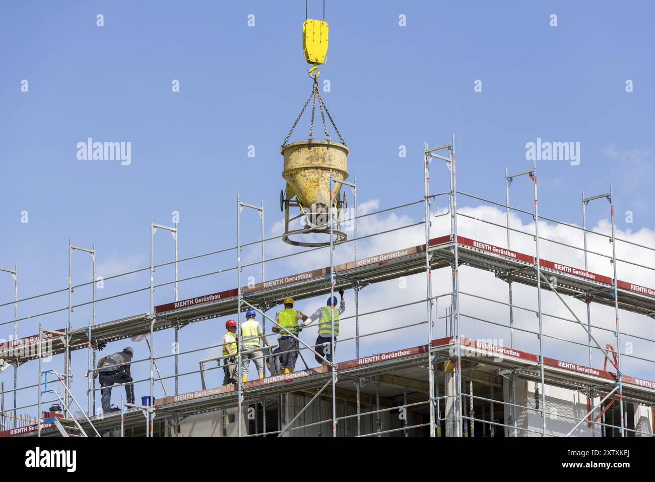 Housing construction, new building, new development area, apartment ...