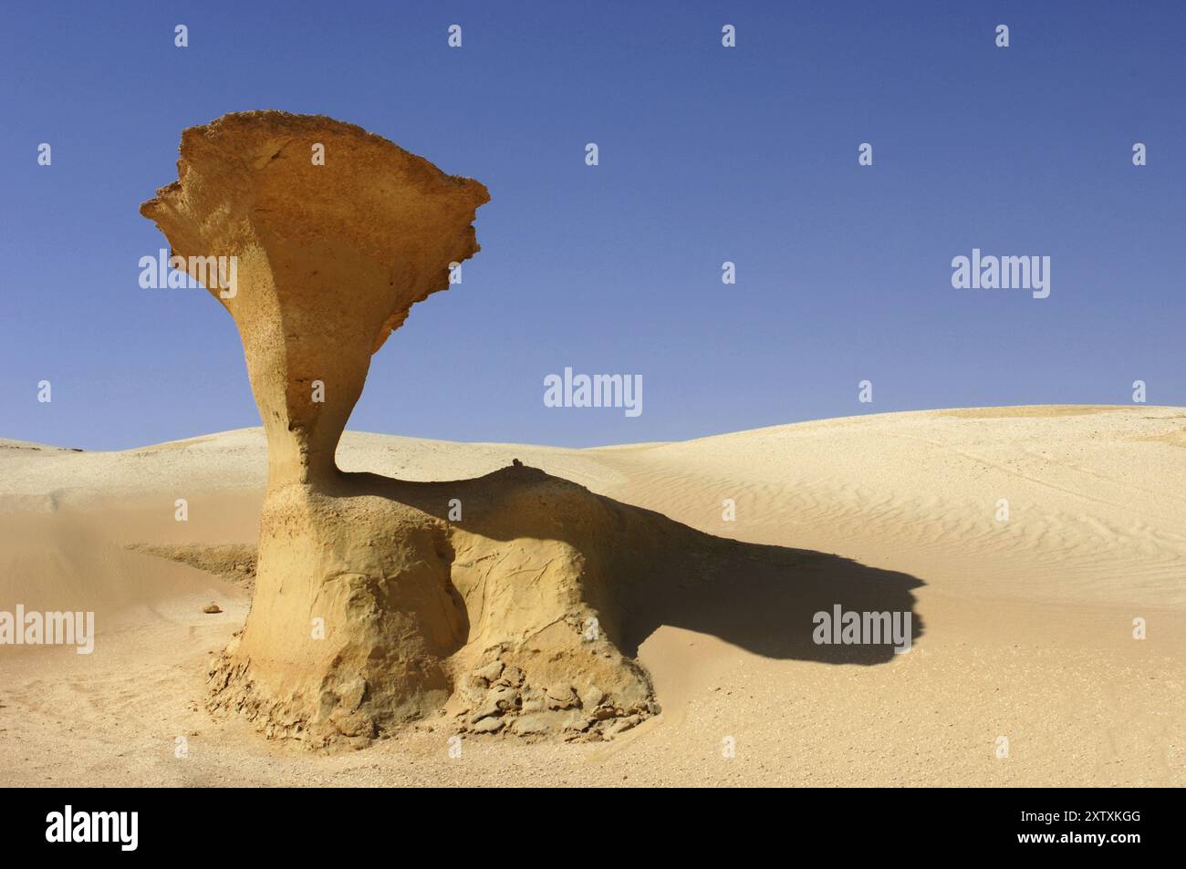 Egypt, White Desert, bizarre sandstone cliffs, Middle East, Africa ...