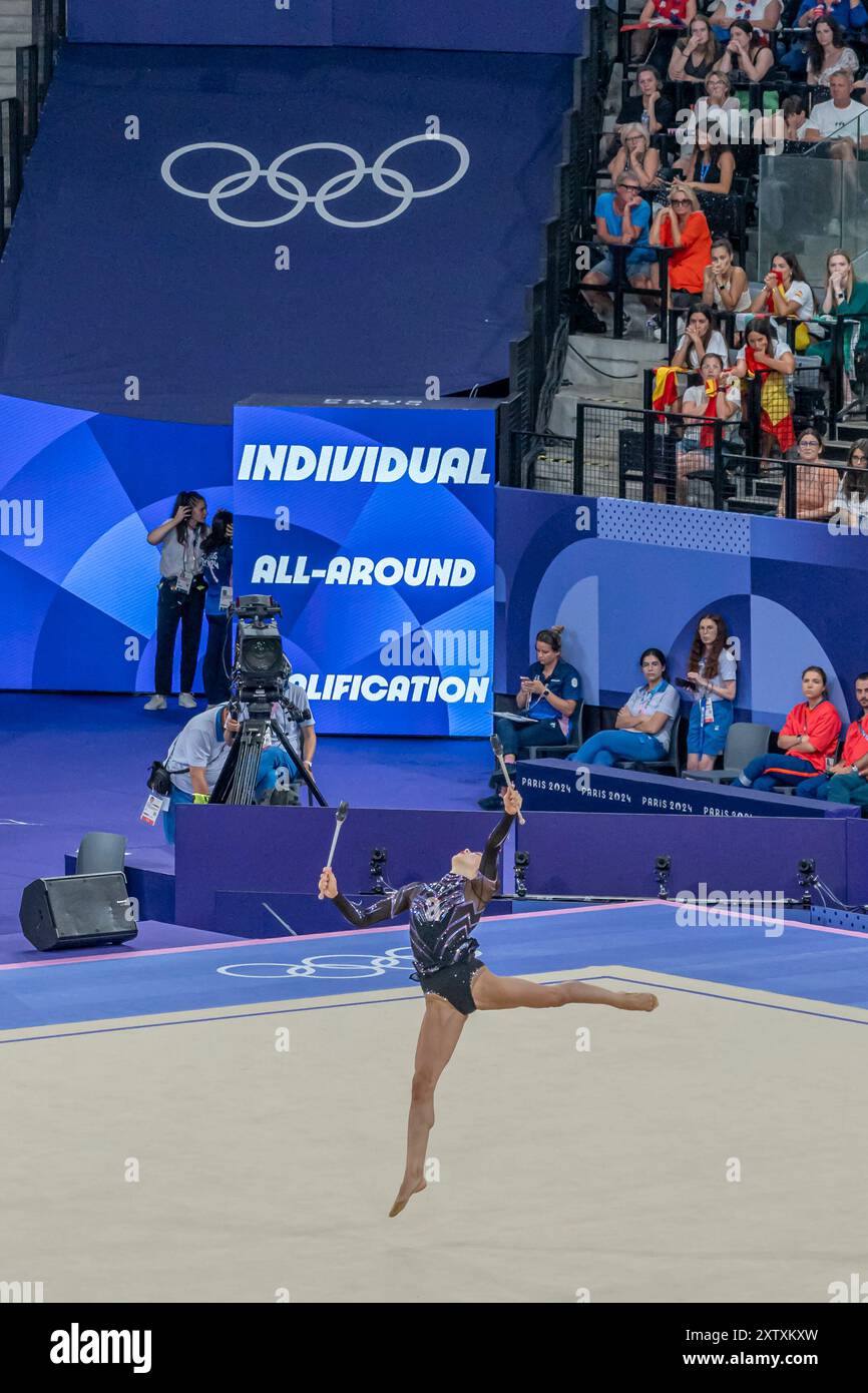Paris, France - 08 08 2024: Olympic Games Paris 2024. View of wommen's ...