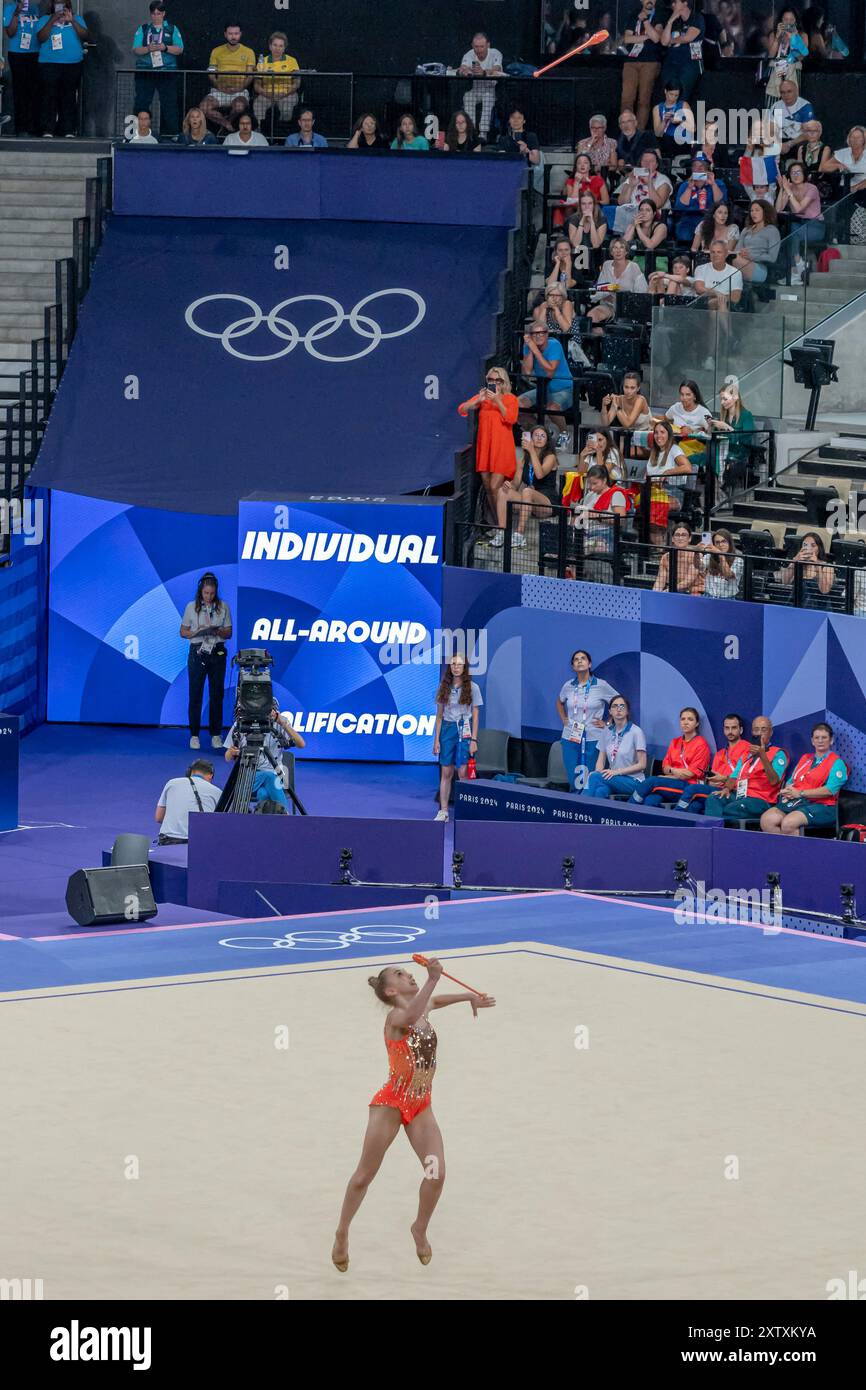 Paris, France - 08 08 2024: Olympic Games Paris 2024. View of wommen's ...