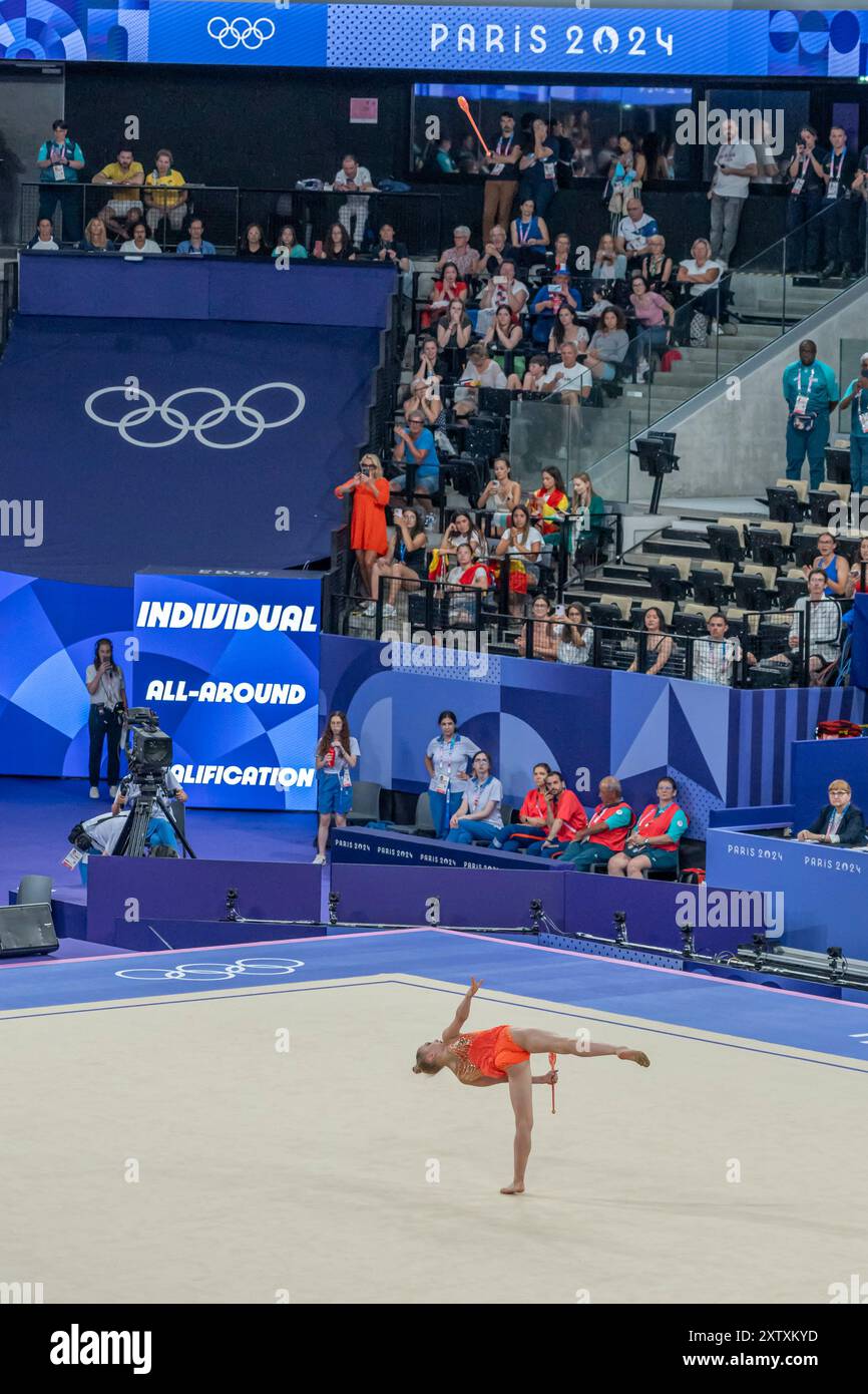 Paris, France - 08 08 2024: Olympic Games Paris 2024. View of wommen's ...