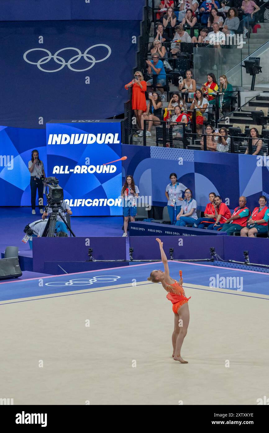 Paris, France - 08 08 2024: Olympic Games Paris 2024. View of wommen's ...