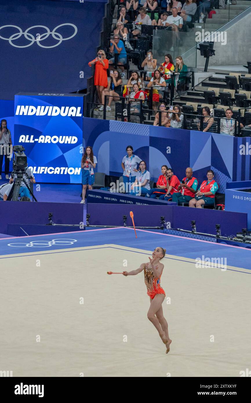 Paris, France - 08 08 2024: Olympic Games Paris 2024. View of wommen's ...