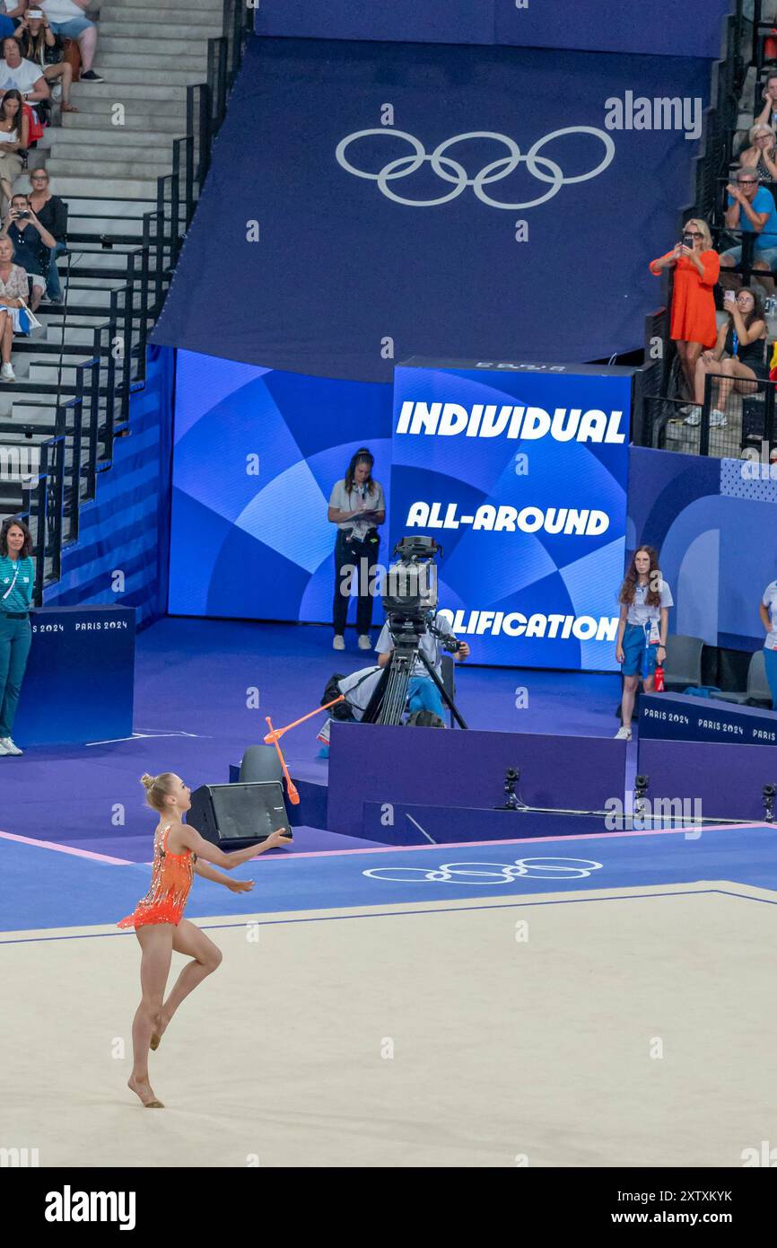 Paris, France - 08 08 2024: Olympic Games Paris 2024. View of wommen's ...