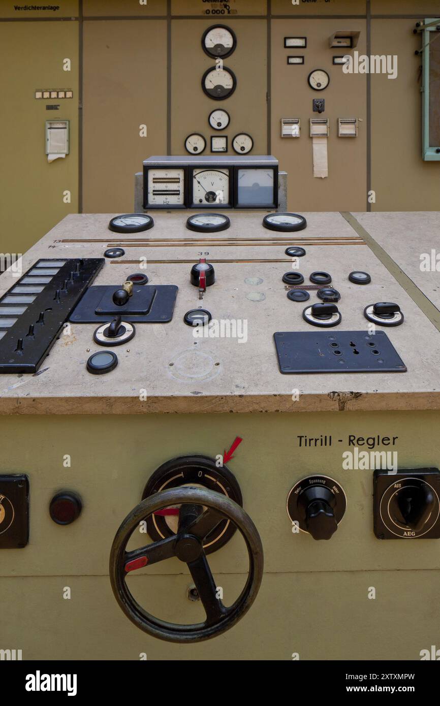 Dresden Mitte power station, control room Stock Photo - Alamy