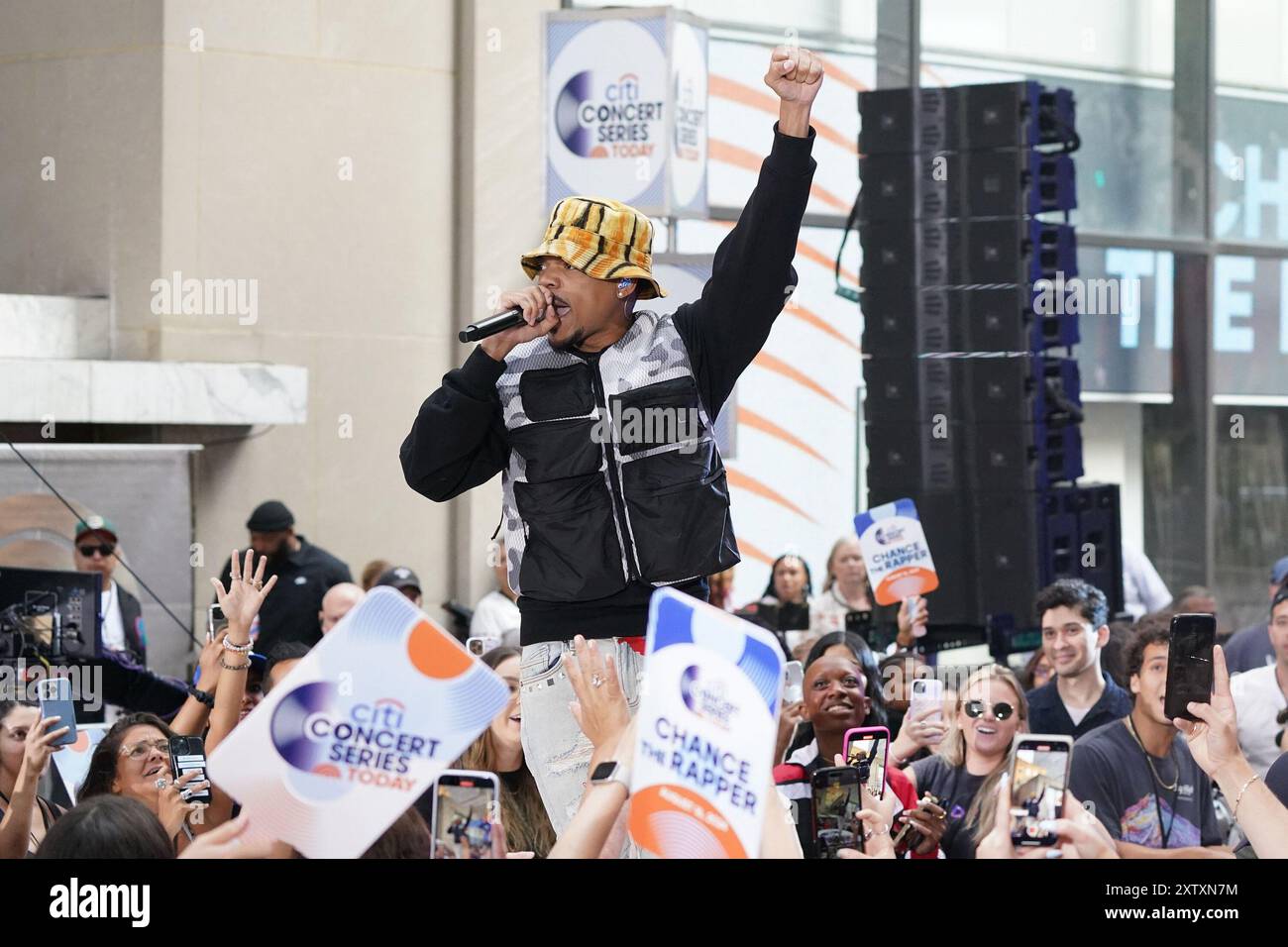 Chance The Rapper on stage for NBC Today Show Concert Series with ...