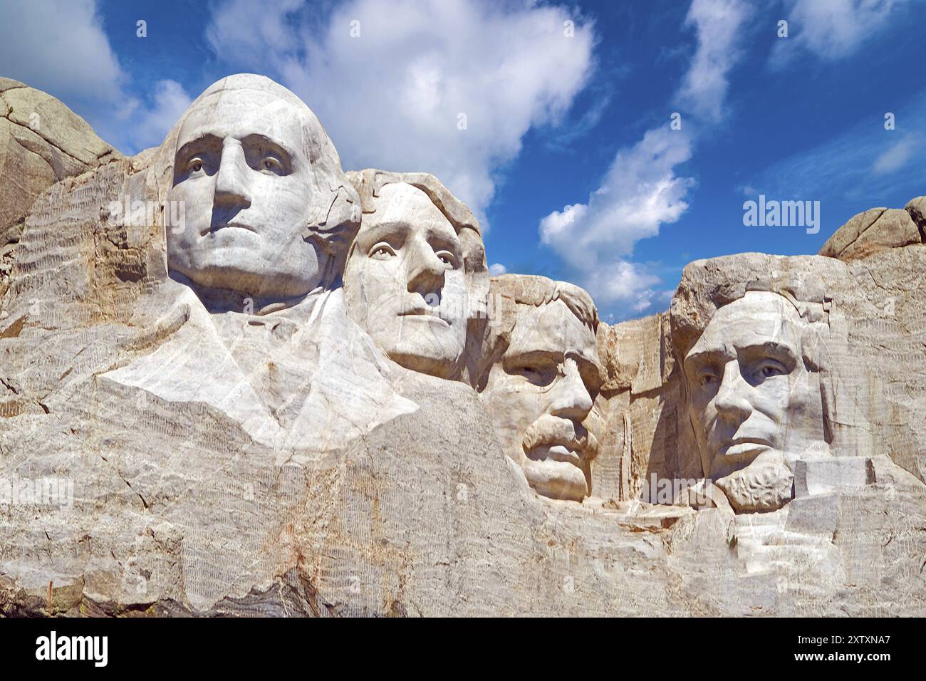 Mount Rushmore in South Dakota, monument to four US presidents, USA ...