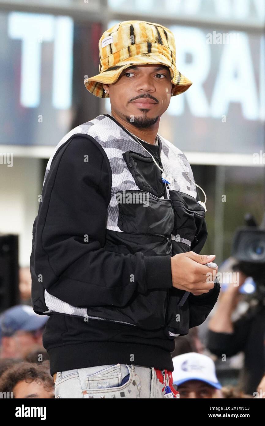 Chance The Rapper on stage for NBC Today Show Concert Series with ...