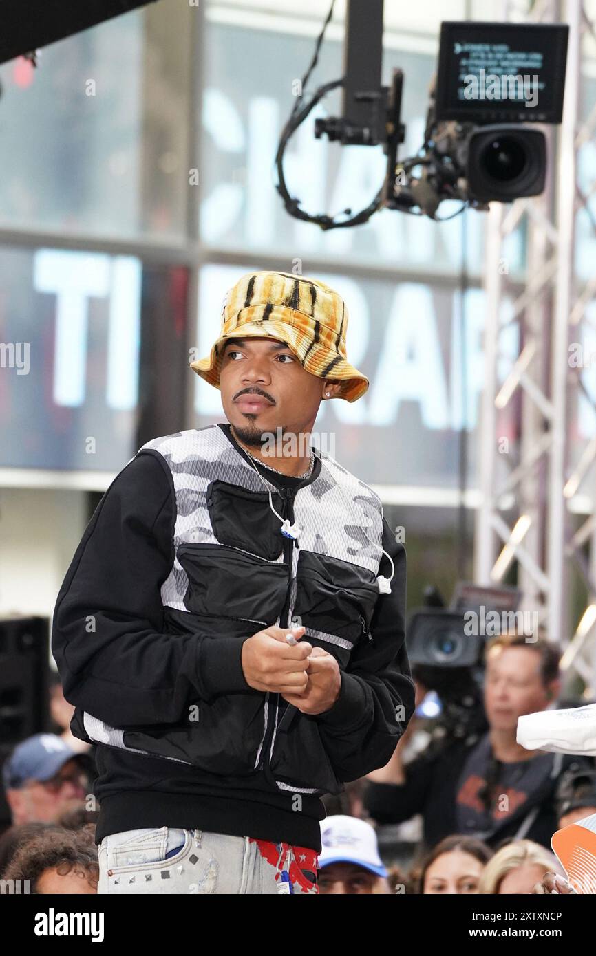 Chance The Rapper on stage for NBC Today Show Concert Series with ...