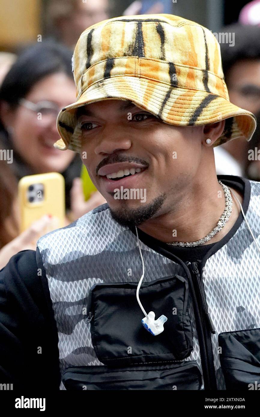Chance The Rapper on stage for NBC Today Show Concert Series with ...