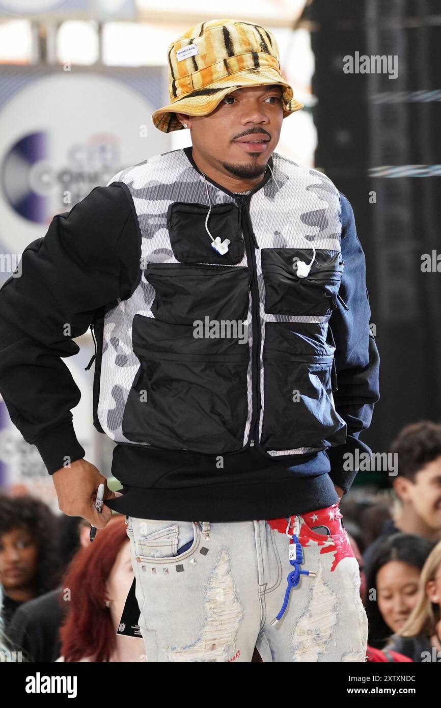 Chance The Rapper on stage for NBC Today Show Concert Series with ...