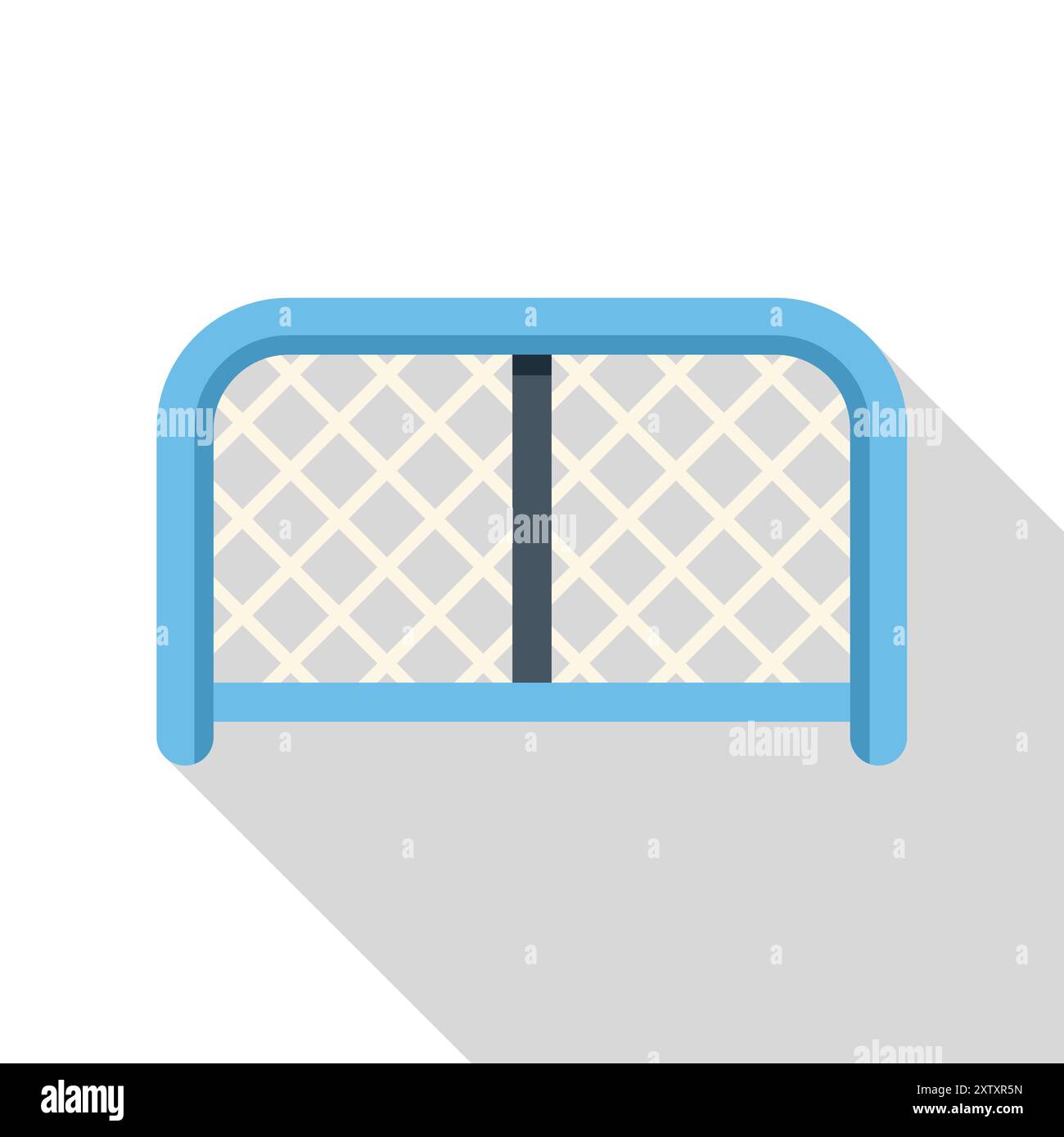 Blue ice hockey goal net Stock Vector Images - Alamy