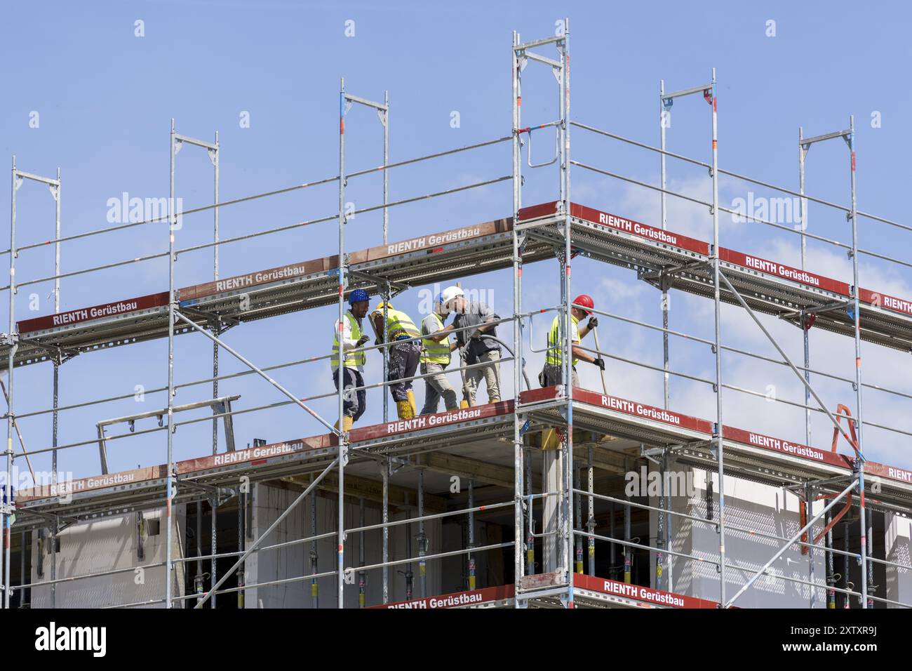 Housing construction, new construction of 50 flats, new development ...