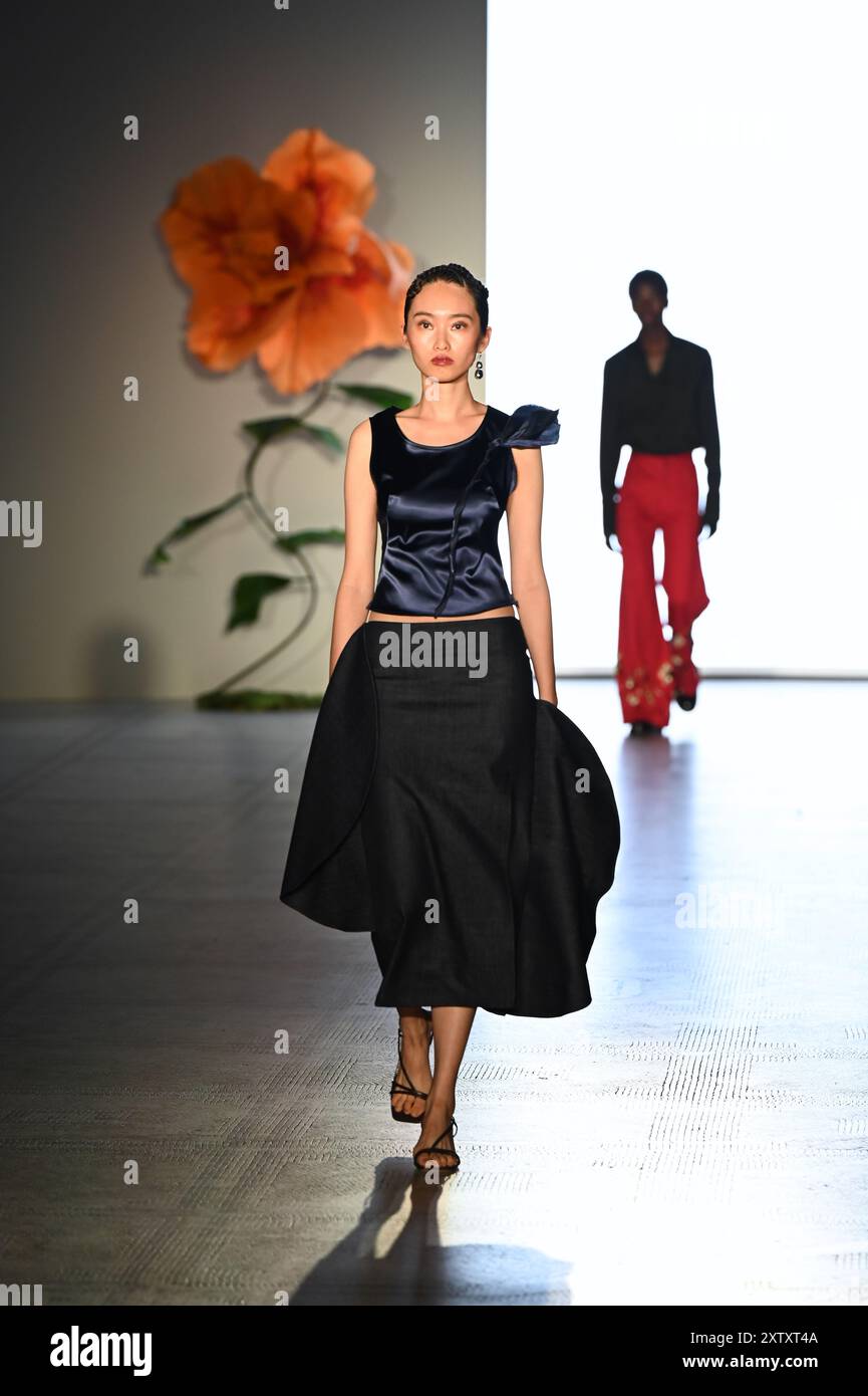 Adebayo Oke-Lawal catwalk at V&A .Fashion in Motion Orange Culture ...