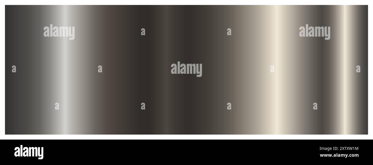 A dark metallic gradient of silver color on a white background. A ...
