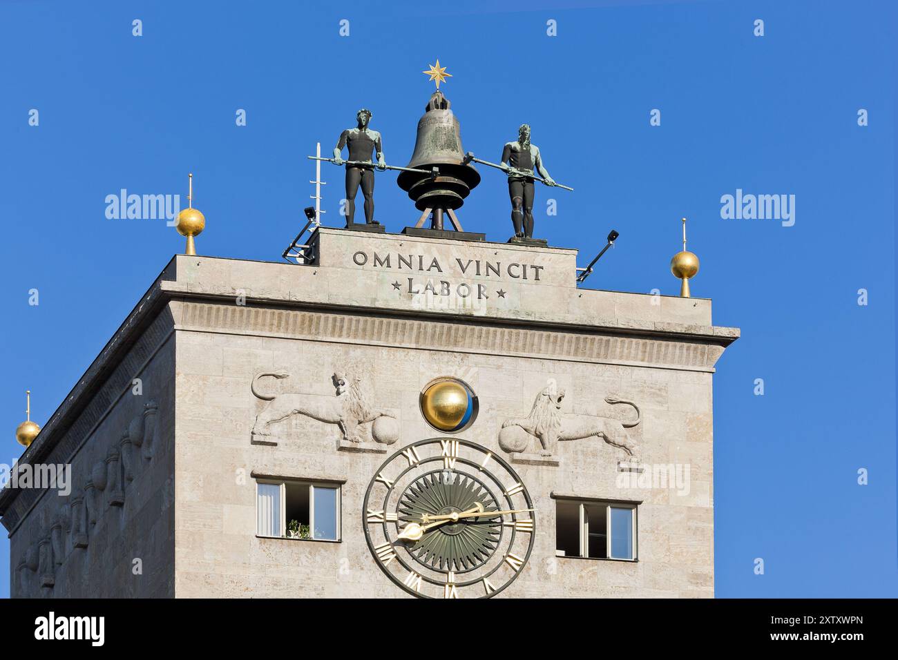 Augustusplatz with city tower hi-res stock photography and images - Alamy