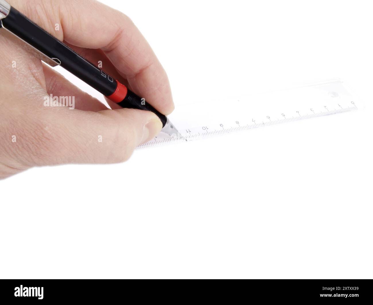 One line drawing ruler hi-res stock photography and images - Alamy