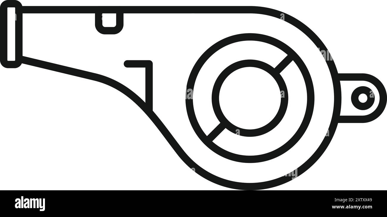 Coach whistle icon representing a symbol of authority, used in sports ...