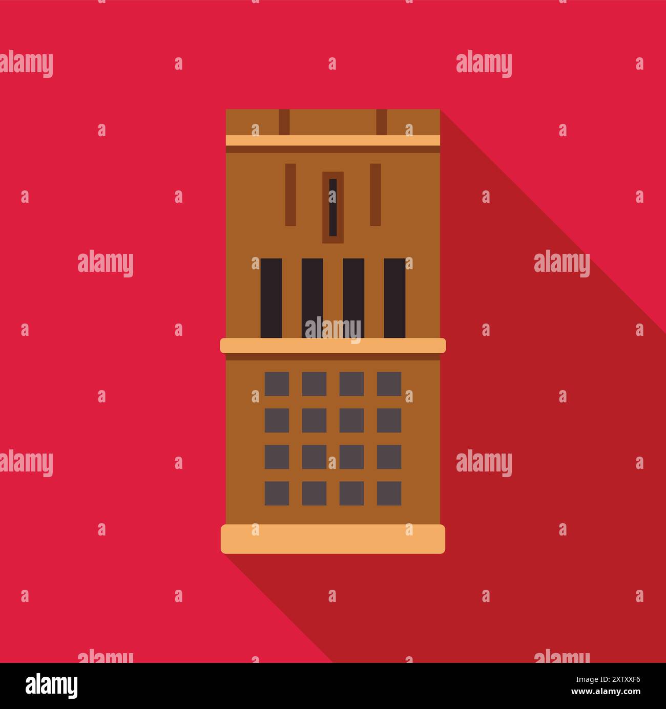 Tall brick building tower Stock Vector Images - Alamy